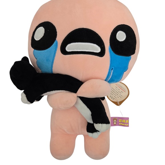 Toys | The Binding Of Isaac Plush Toy Crying Character Black And White ...